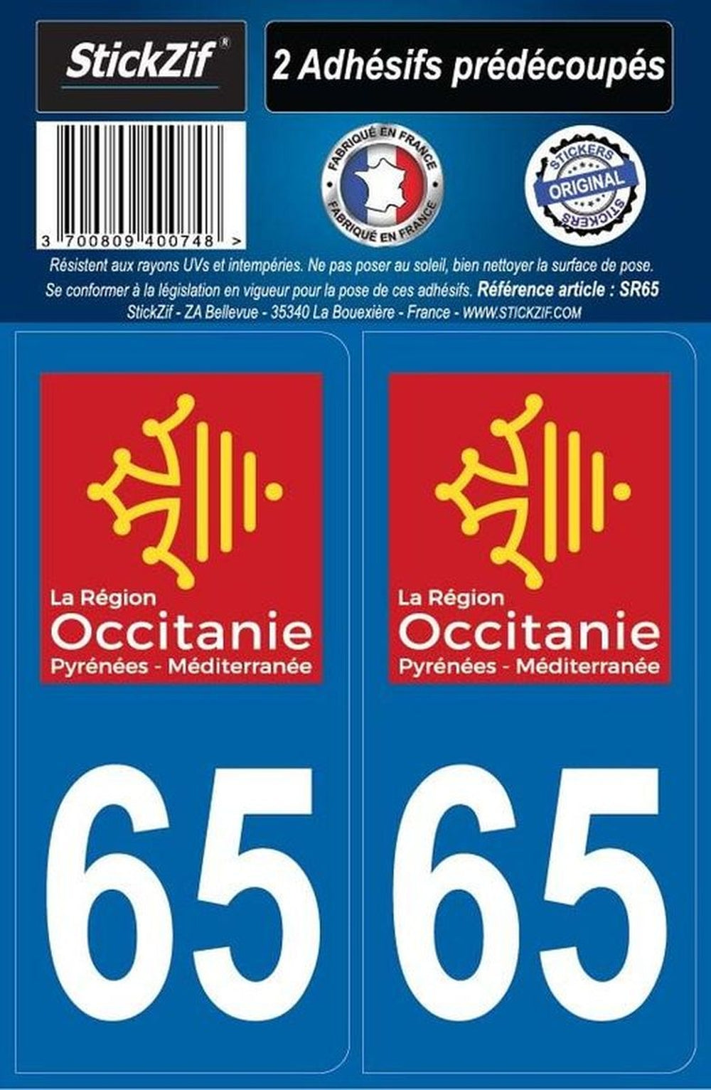ADHESIFS REGION DEPARTEMENT 65 OCCITANIE X2 Planet Line B2B adhesifs-region-departement-65-occitanie-x2-planet-line-b2b