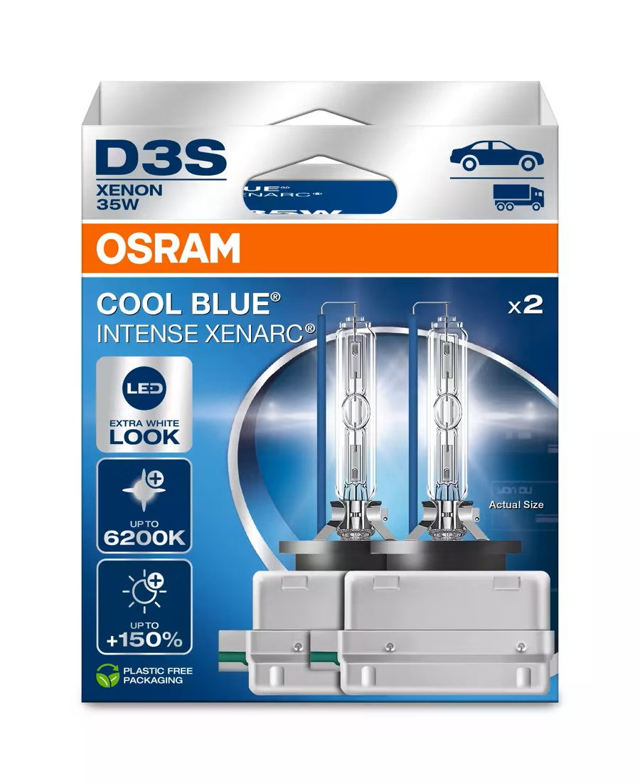 OSRAM XENARC COOL BLUE INTENSE D3S – 6 200K – +150 % Lumière – Planet ...